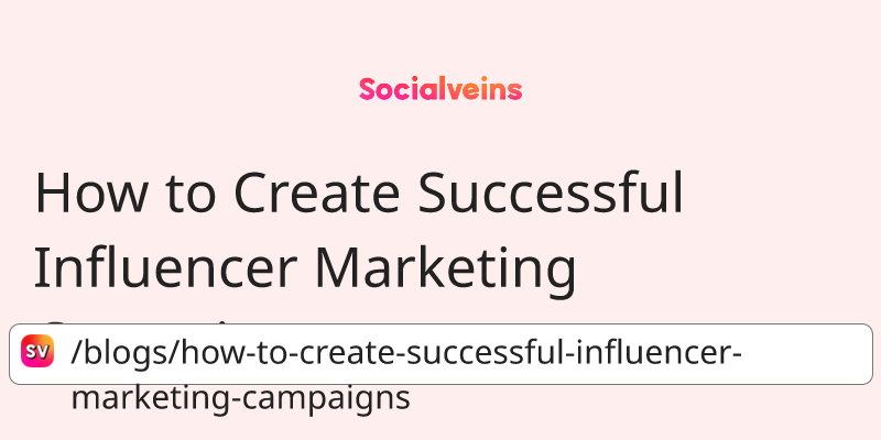 How to Create Successful Influencer Marketing Campaigns | Socialveins