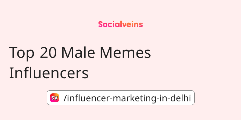 Top 20 Male Memes Influencers